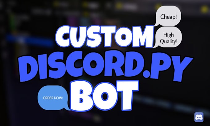 Make a custom discord bot for you in python in a few days by Raryyy ...