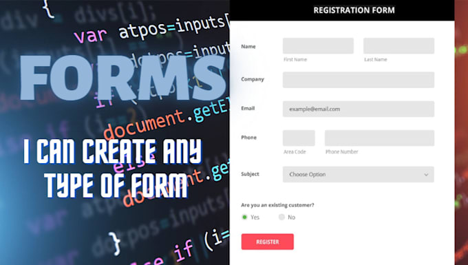 Develop a login and registration form by Unzilarauf | Fiverr