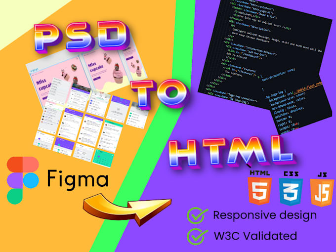 Convert figma to html, psd to html, png to html by Imperiator_ | Fiverr