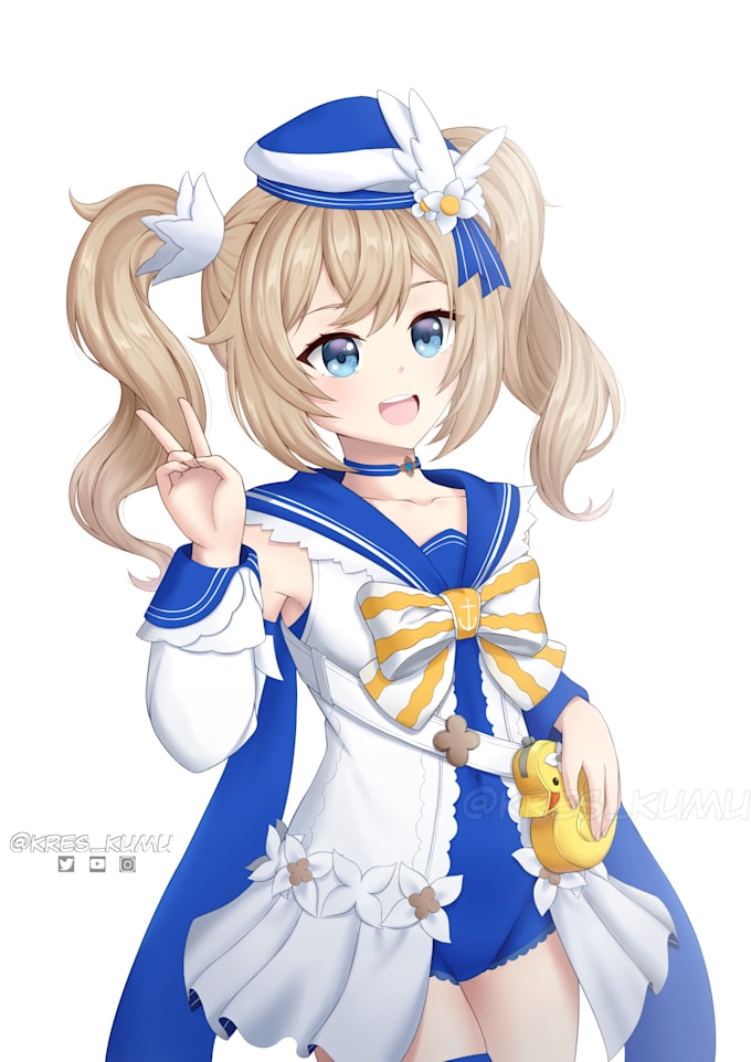 Draw anime character fan art or your oc in my style by Krespal_art | Fiverr