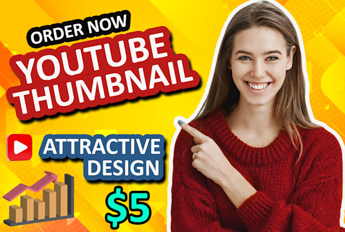 Design amazing eye catching youtube thumbnails by Tarumuseo | Fiverr