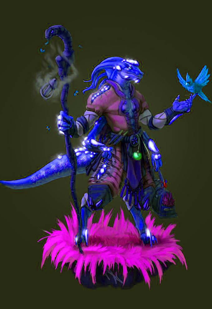 Draw your dnd character art by Illaleiaass | Fiverr