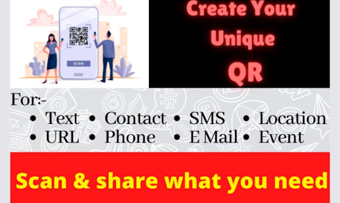 Create professional unique qr code designs by Deadking1 | Fiverr