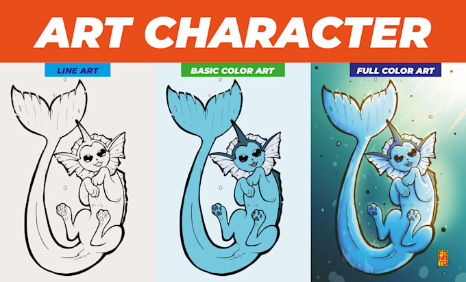 Draw all kinds of pokemon in fanart style by Fonato | Fiverr