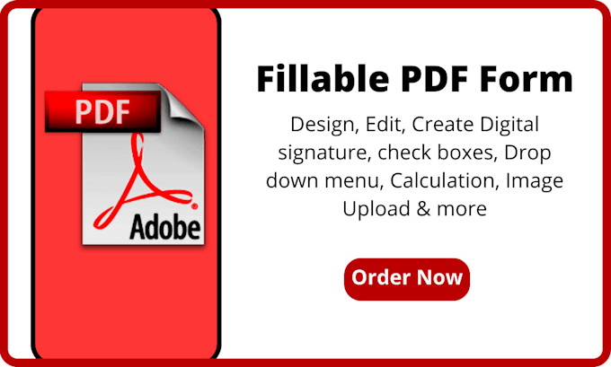 Create a fillable pdf form or design pdf form by Fanikhan217 | Fiverr