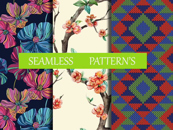 Design creative seamless patterns by Muhammadsami687 | Fiverr