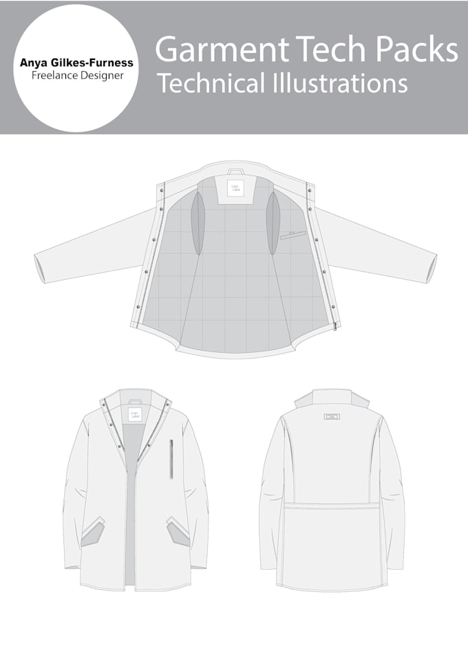 Create professional garment technical packs by Anyagilkesfurne | Fiverr