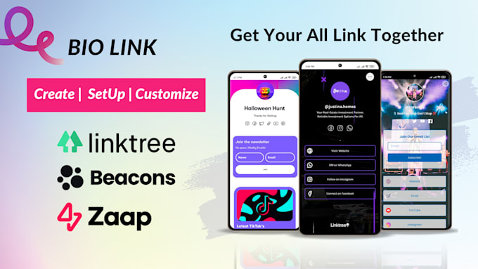Set up linktree, beacons, zaap bio link within 1 hour by Tamannaeva39 | Fiverr