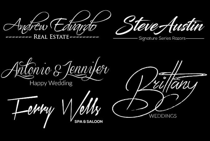 Design calligraphy signature font logo by Iffi_designs | Fiverr