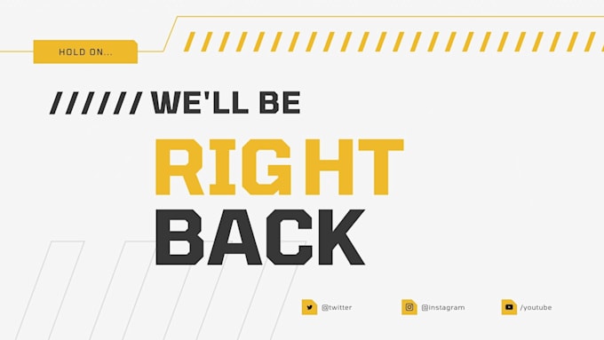 Create your starting soon, brb and offline screen for twitch by Adrian ...