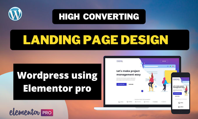 Create responsive landing page wordpress website elementor by Riyad_k4an | Fiverr