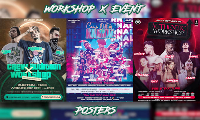 Create awesome posters for your music video, events, classes by ...