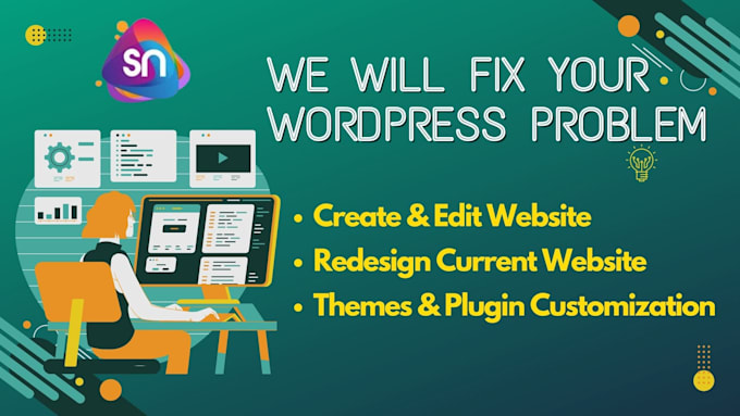 Rebuild Customize Errors Fix Edit Wordpress Website By Jmsenethnuwan