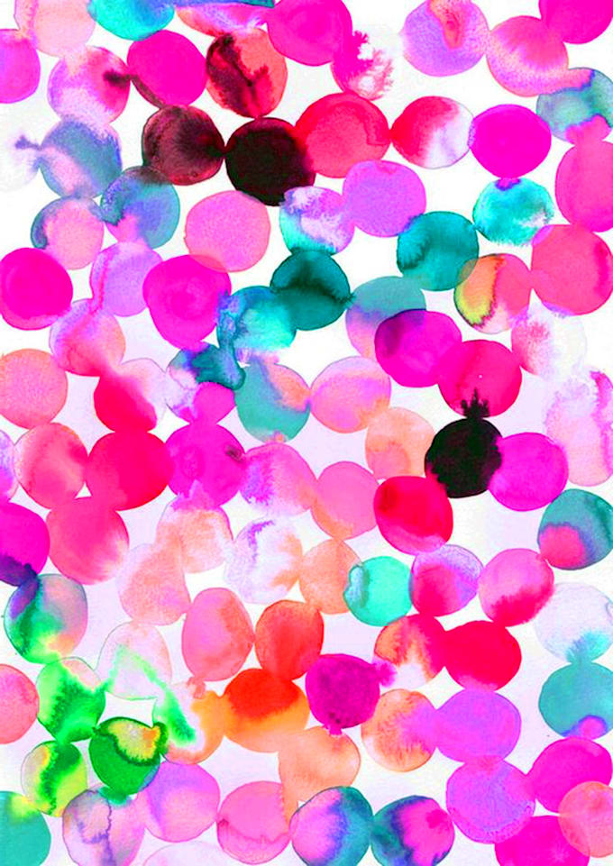 Draw a seamless watercolor print pattern by Chernoserenity | Fiverr