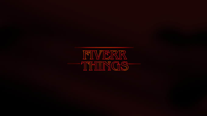 Create you a custom stranger things banner by Connorwells_ | Fiverr