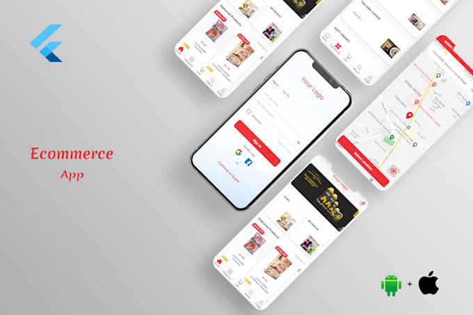 Design and develop an android app and ios app using flutter and react ...
