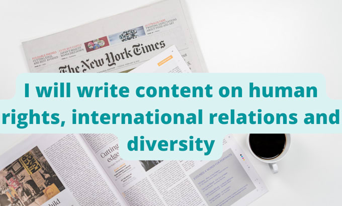 Write content on human rights, current affairs and diversity by Modern ...