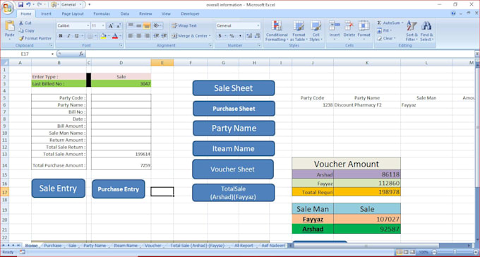 Do excel sheet ,formulas, data entry and multiple sheets by ...
