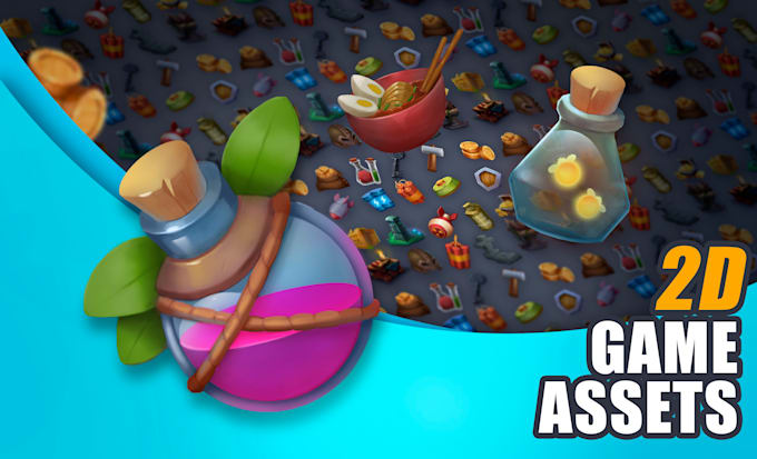 Create 2d game art props, icons, items, assets by Artresh | Fiverr