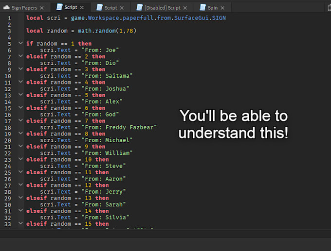 Teach you how to script on roblox by Theno0bm | Fiverr
