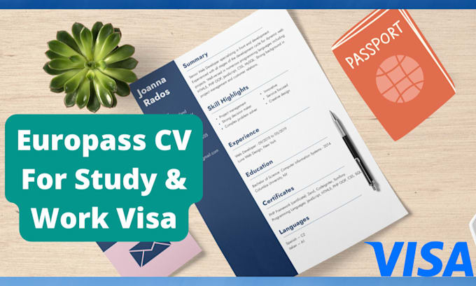 Write europass cv for study and work visa by Umardraz0 | Fiverr