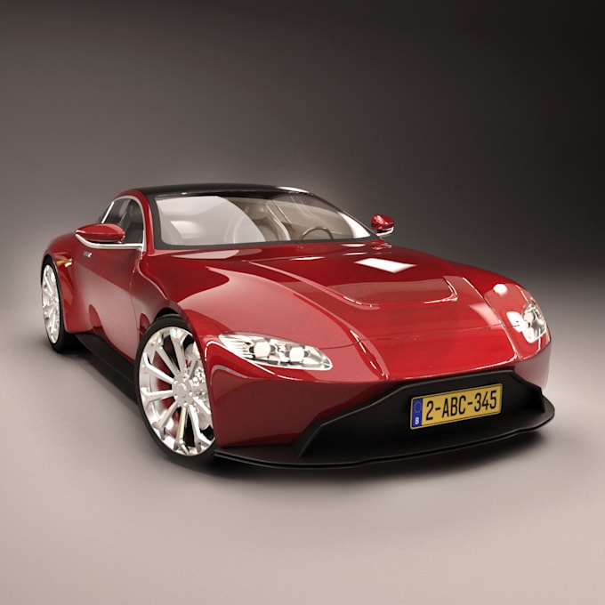 Create a photorealistic car render with proffesional program by ...