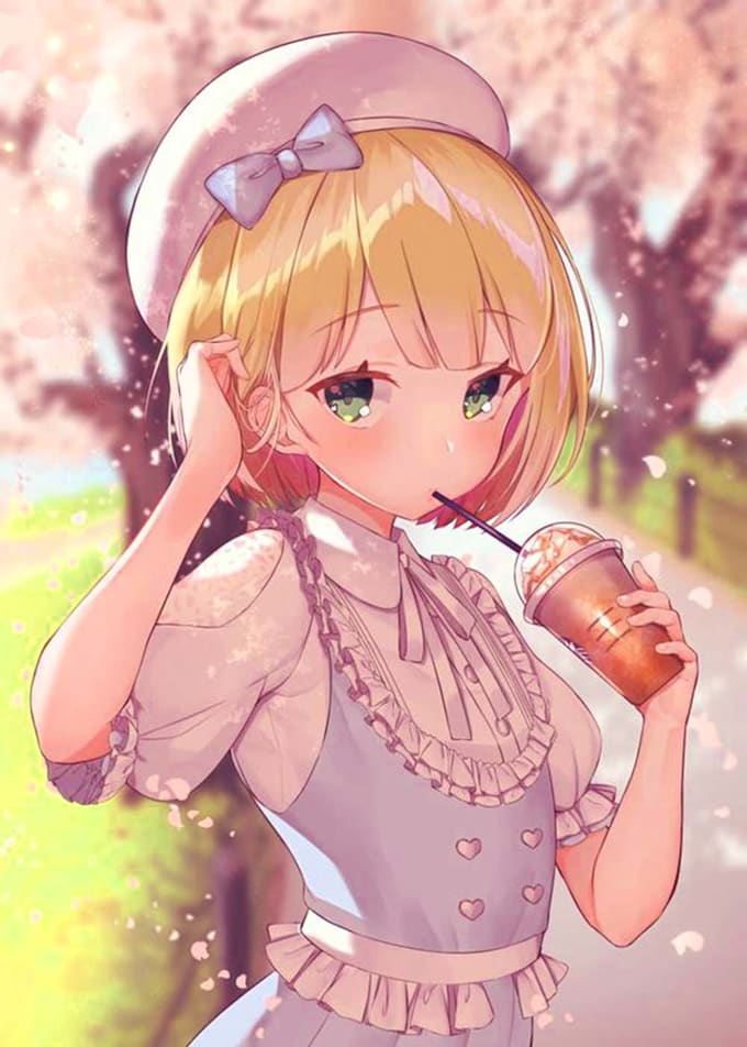 Draw simple anime art portrait for profile picture by Strurtak | Fiverr