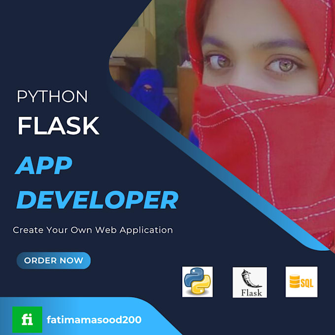 Develop python flask web applications by Fatimamasood200 | Fiverr