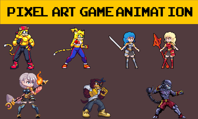 Do pixel art animation by Minsa_designs | Fiverr