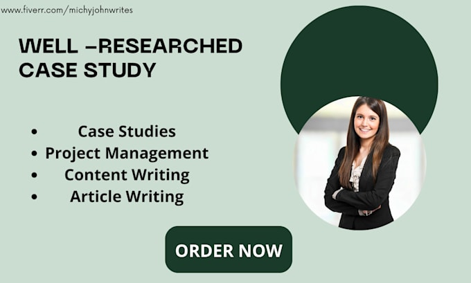 Write quality case study analysis and project management by Michyjohn ...