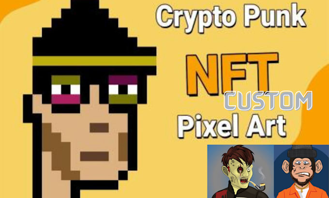 Create 10k nft pixel art collection, pixel art nft, crypto punk, nft ...