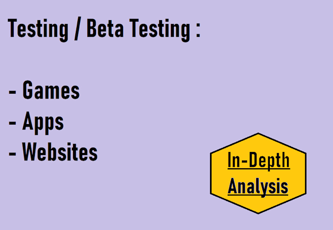 Test or beta test websites, games and apps by Miketool | Fiverr