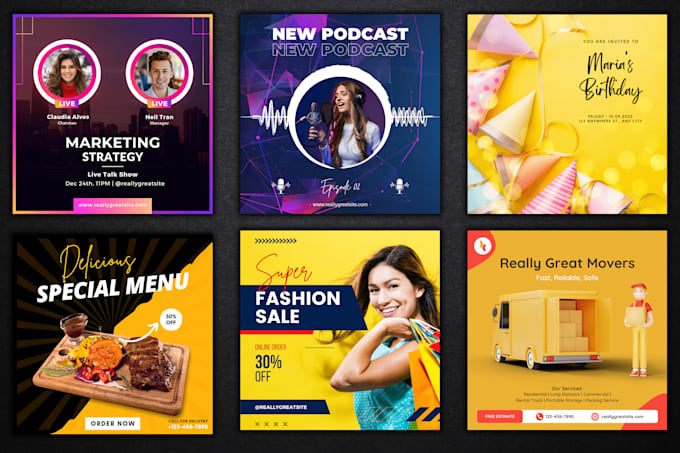 Design attractive instagram post design by Mushaf_11 | Fiverr