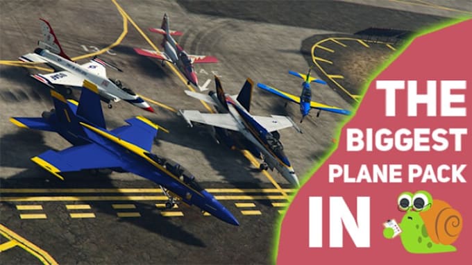 Sell you custom fivem fighter jets, civilian airliners, and airshow ...