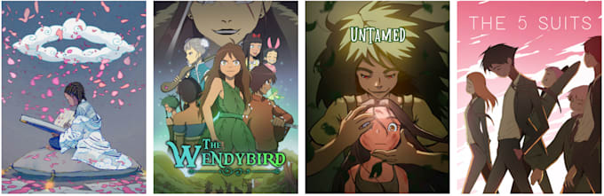 Design a webtoon series cover by Lauricaandrian | Fiverr
