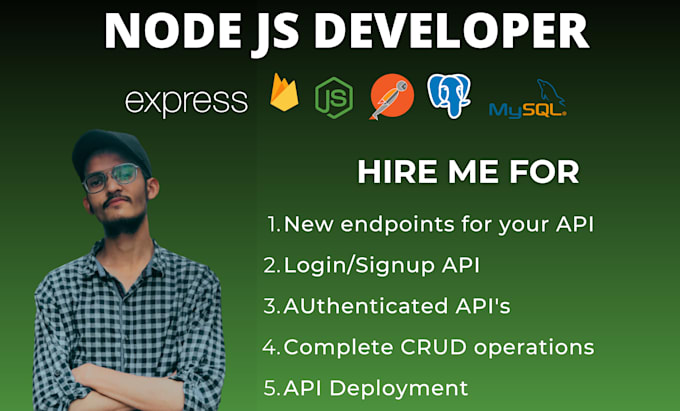 Develop Rest Api Using Node Express Js And Sql Mongo Db By
