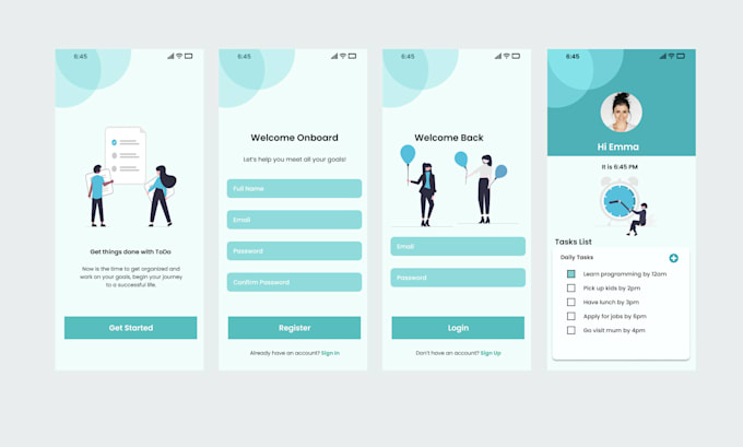 Design an aesthetic app on figma for mobile or web by Nabilazahra361 ...