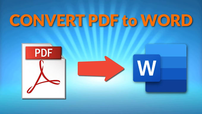 Convert pdf to excel or word or csv by Drmontypython | Fiverr