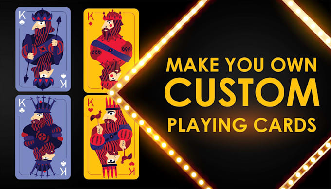 Design your unique custom playing cards by Rakib_hossain01 | Fiverr