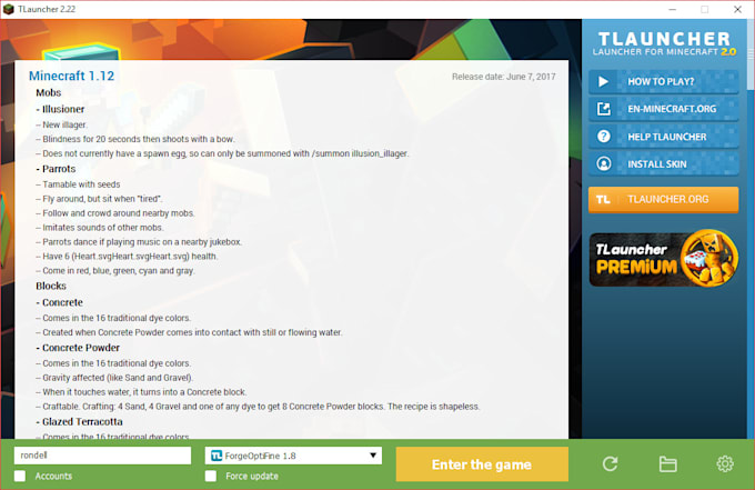 Play minecraft survival and games like bedwars in tlauncher by Rpg_2456 ...