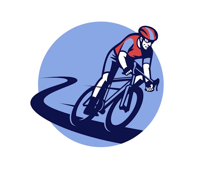 Make an amazing cycle logo design with free vector file by Alexandra ...