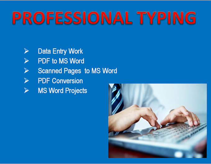 Do professional typing service,retype any document by Emyhamdani | Fiverr