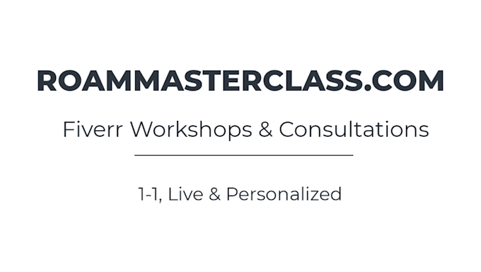 Teach you how to master roam research by Eduardfvt | Fiverr