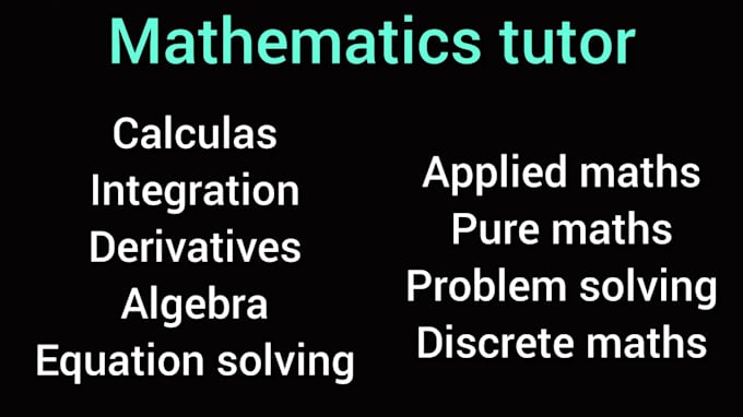 Solve your mathematical problems in 24 hours by Nimraaamir970 | Fiverr