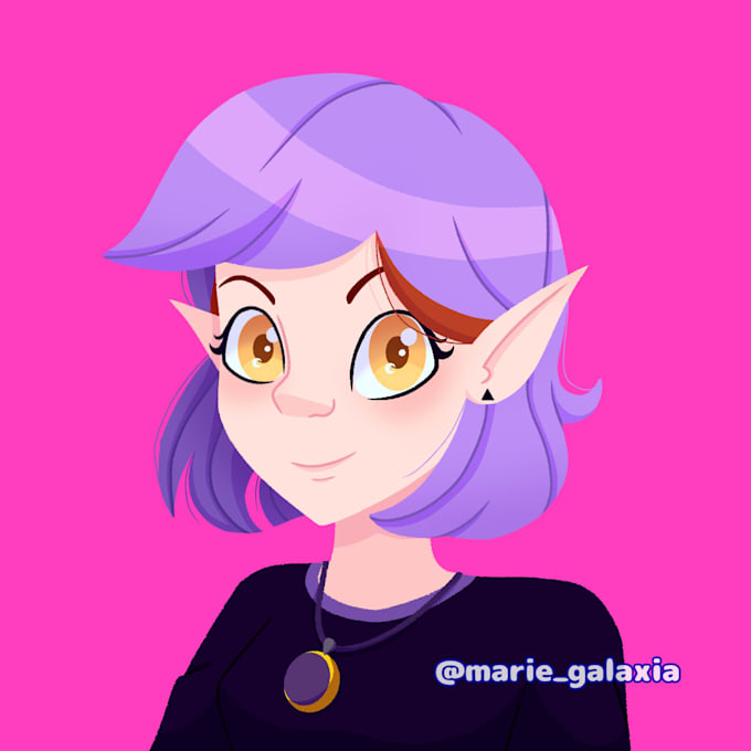 Draw digital art, lineless art by Marie_galaxia | Fiverr