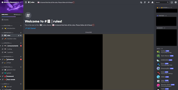 Create you a discord server with fully functioning roles and bots by Jacksongivens | Fiverr
