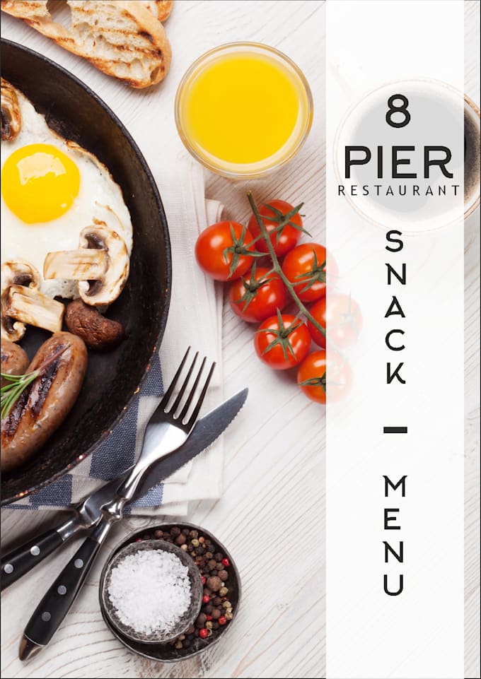 Design a snack menu for your bar or restaurant by Briangreen195 | Fiverr