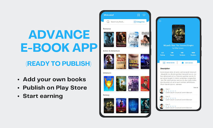 Develop advance ebook apps by Quickstartapps | Fiverr