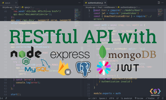 Develop restful api using nodejs and mongodb, firebase or mysql by ...