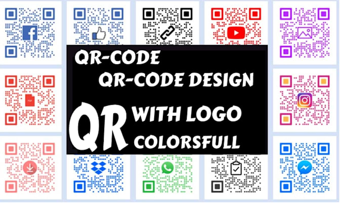 Design professional qr code with different colors and logo by ...